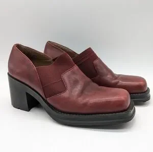 BareTraps | Shoes | Bare Traps Wear Ever Red Leather Sidewinder Wedge ...